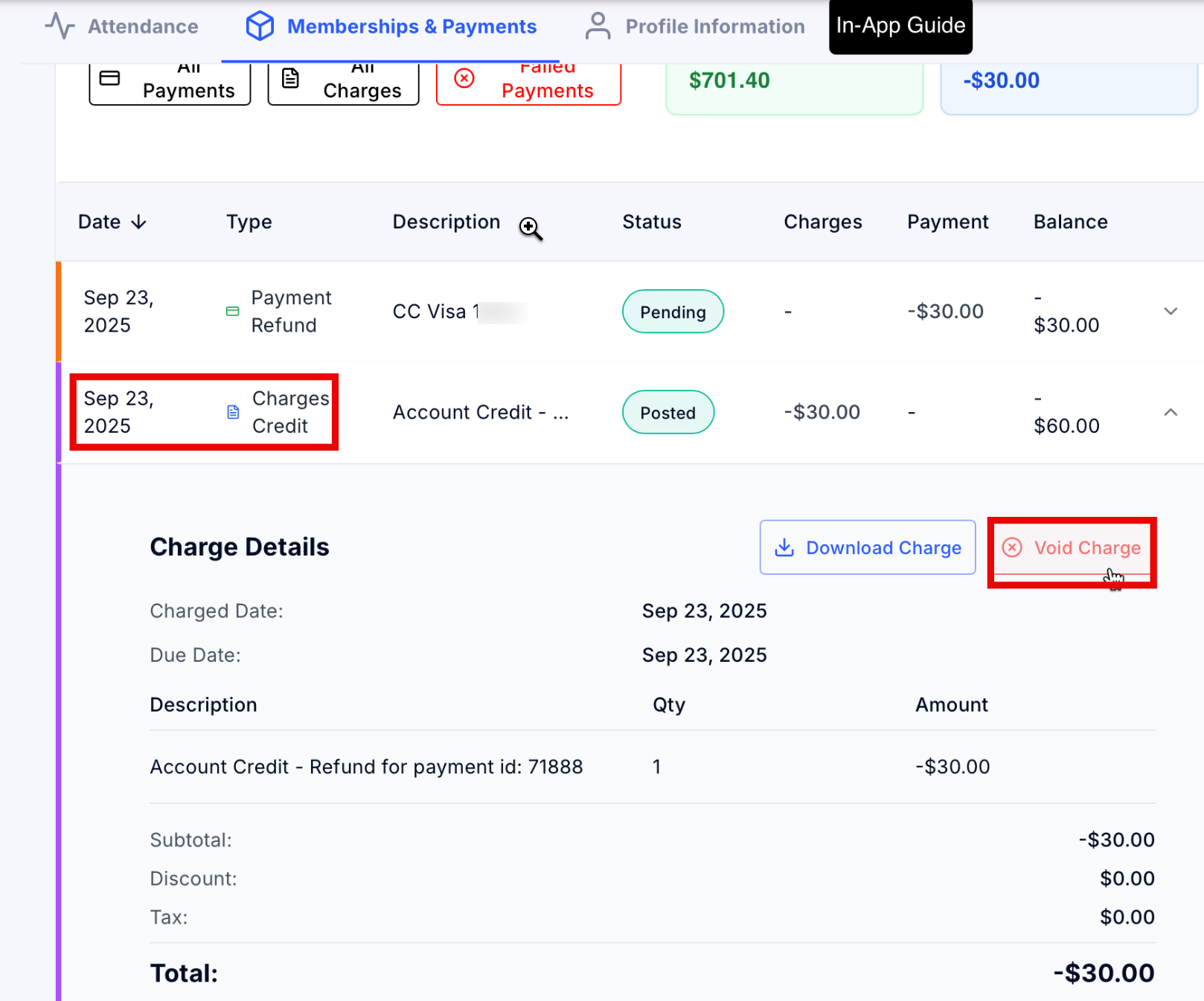 How can we refund a credit balance? – Gymowners.com Support